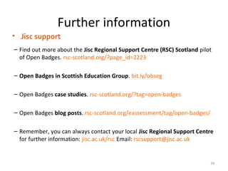 Open badges, Open borders by Suzanne Scott | PPT