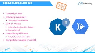 Openbar Kontich // Google Cloud: past, present and the (oh so sweet) future by Nick De Kock | PPT
