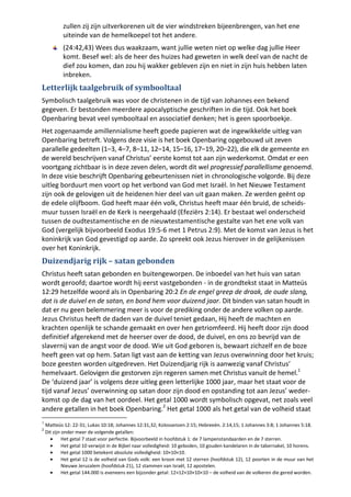 Het boek Openbaring - Volgen gebeurtenissen elkaar op? | PDF