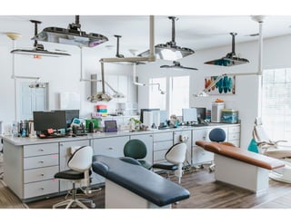Open bay operatory at Sycamore Smiles Pediatric Dentistry Fort Worth TX ...