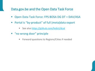 Open data, what's cooking at the federal level | PPT