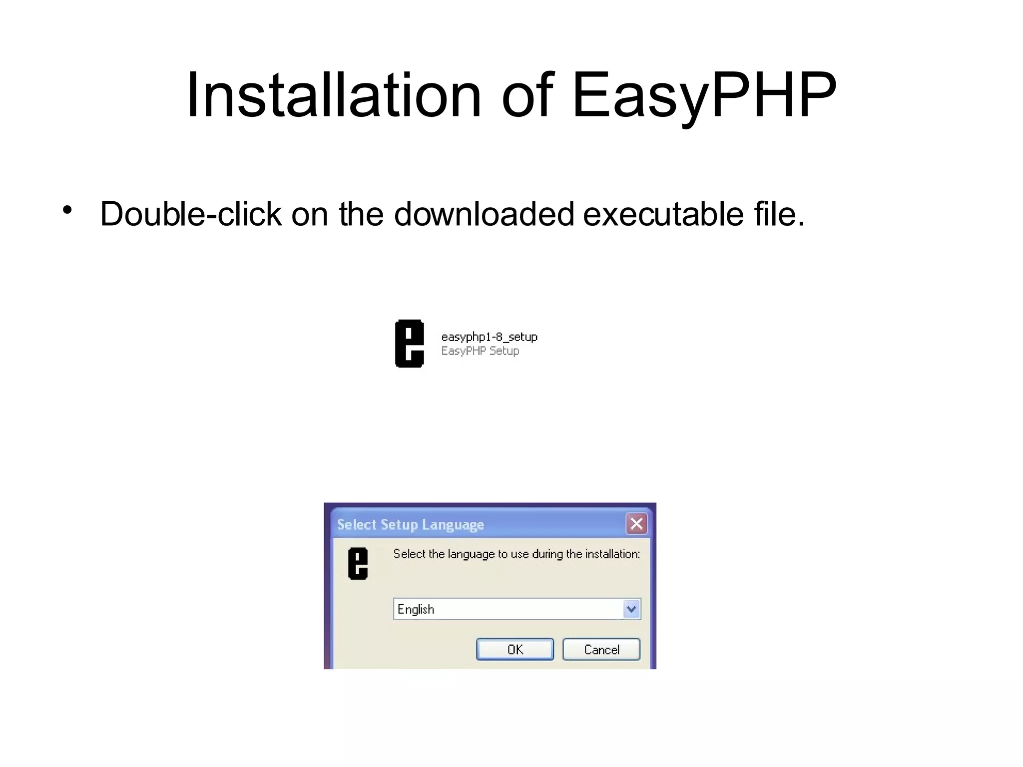 Installation of Openbiblio using Easyphp | PPT