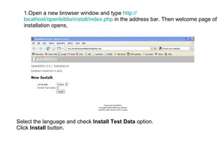 Installation of Openbiblio using Easyphp | PPT
