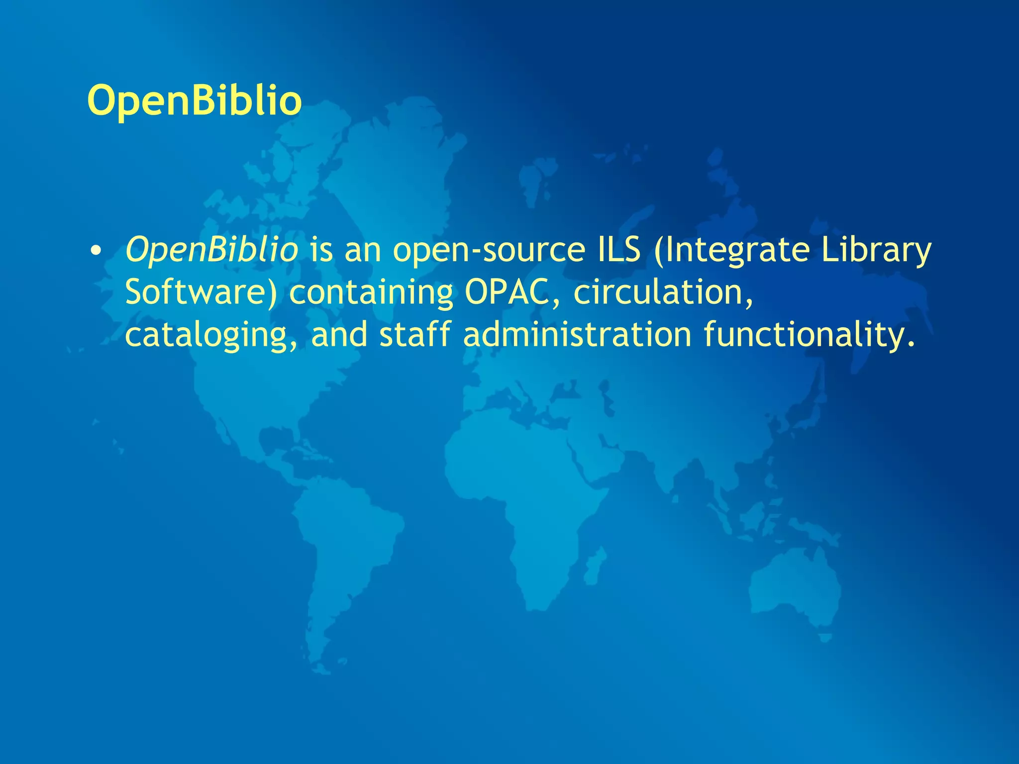 Installation of OpenBiblio on Windows XP using EasyPHP | PPT