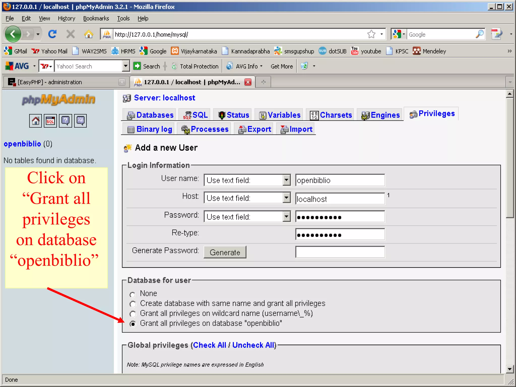 Installation Of Openbiblio On Windows Xp Using Easyphp Ppt