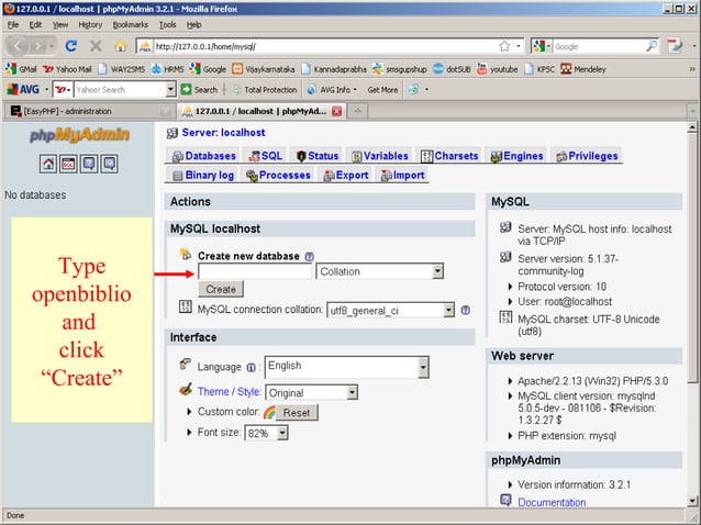 Installation of OpenBiblio on Windows XP using EasyPHP | PPT