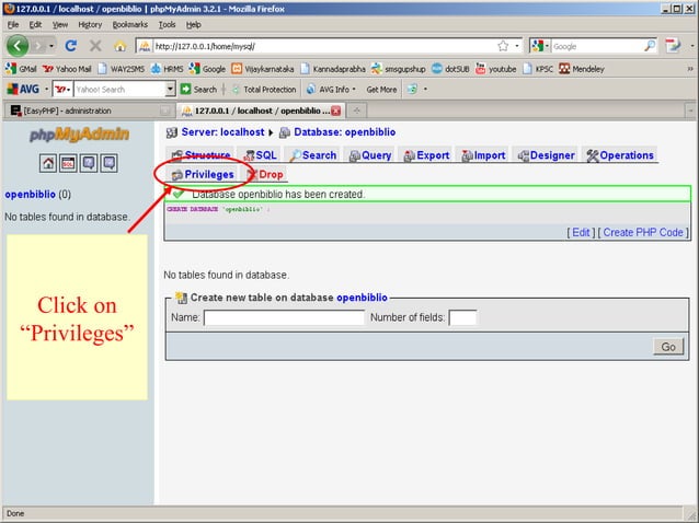 Installation of OpenBiblio on Windows XP using EasyPHP | PPT