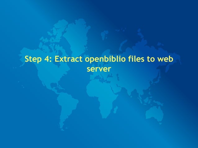 Installation of OpenBiblio on Windows XP using EasyPHP | PPT
