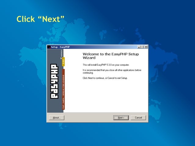 Installation of OpenBiblio on Windows XP using EasyPHP | PPT