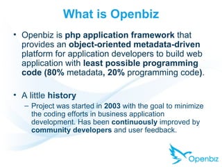 Build Business Web Applications with PHPOpenbiz Framework and Cubi Platform | PPT