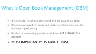 Open book management its not what you think | PPTX