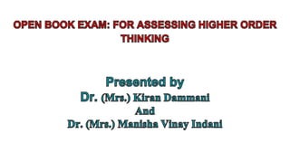 Open book exam | PPTX