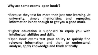 Open book examination | PPTX