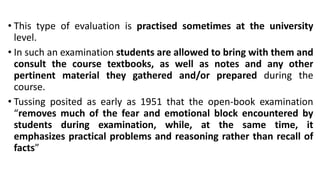 Open book examination | PPTX