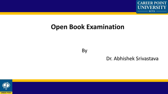 Open book examination | PPT