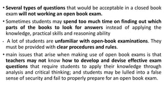 Open book examination | PPT