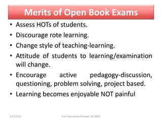 Open book examination | PPTX