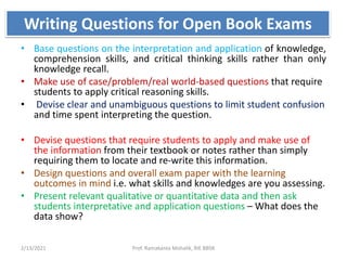 Open book examination | PPTX