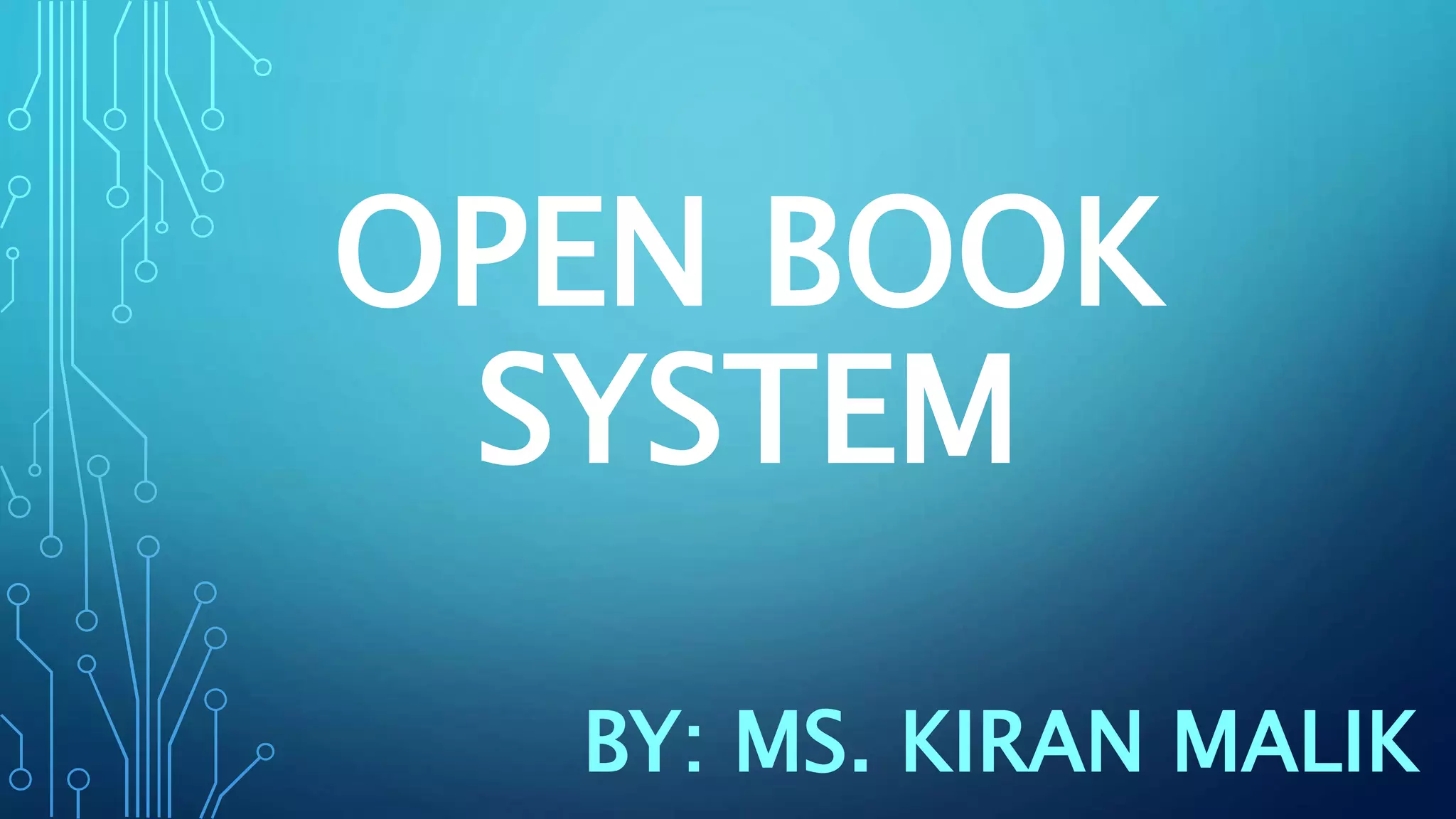 Open book system | PPT