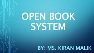 Open book system | PPT