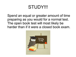 Open book test taking tips | PPT