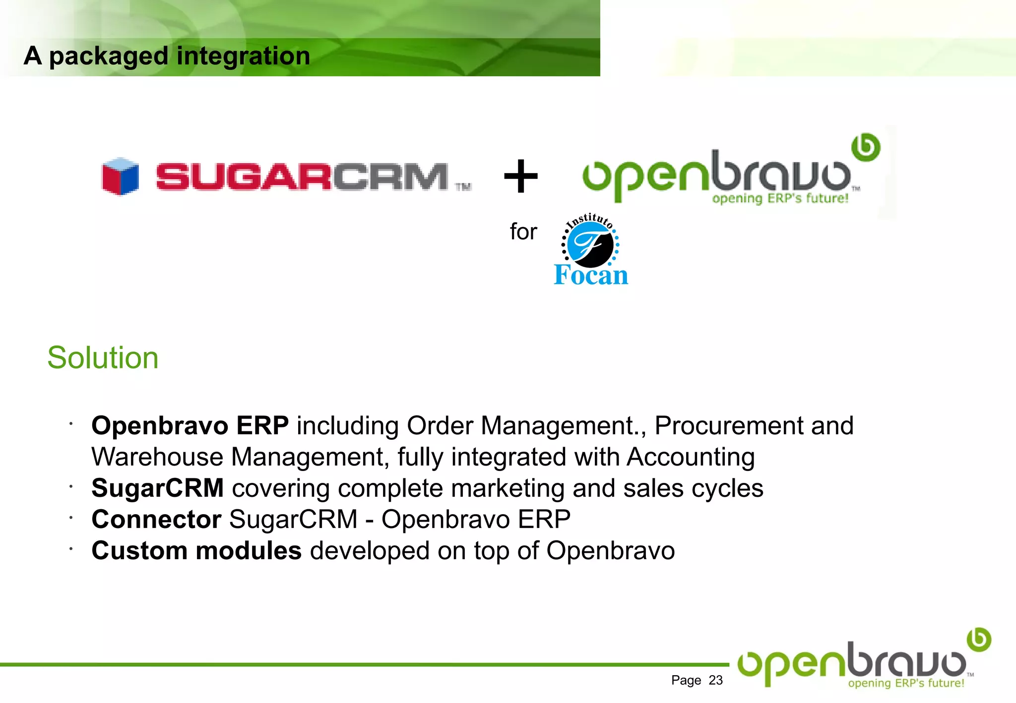 How to multiply the value of SugarCRM with open source ERP | PDF