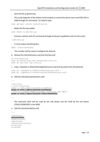 Open bts guide_en_v0.1 | PDF