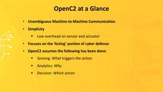 Incident Response in Cyber-Relevant Time - OpenC2 | PPT