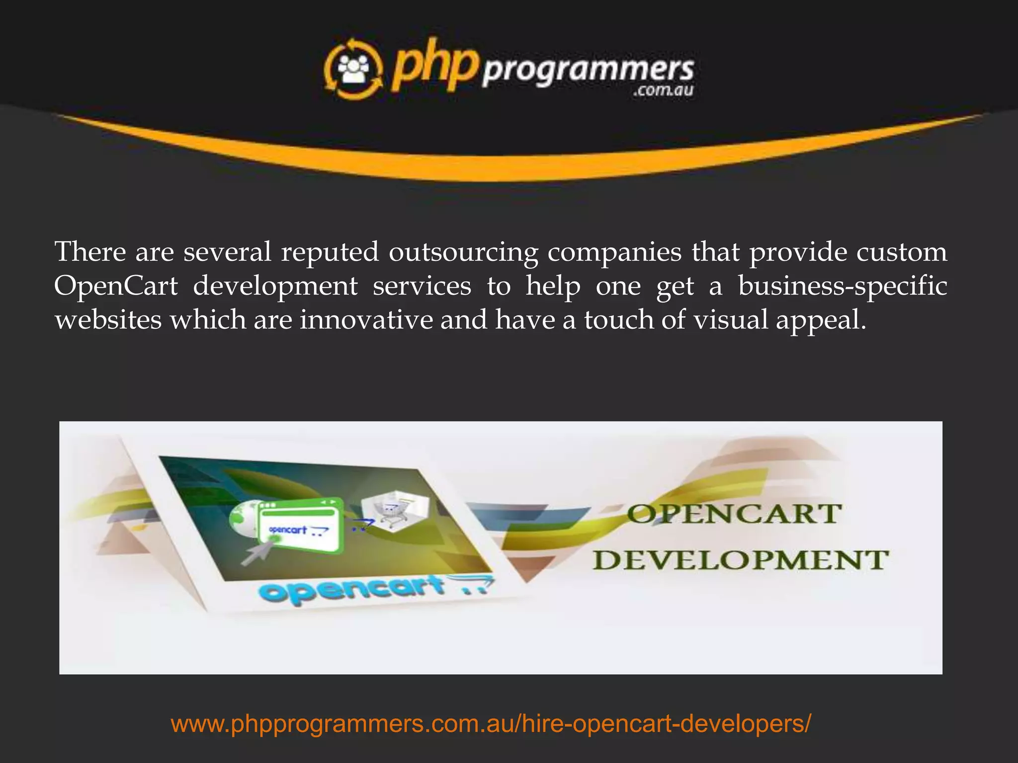 Open cart developers | PPTX