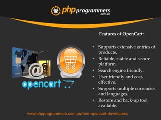 Open cart developers | PPTX