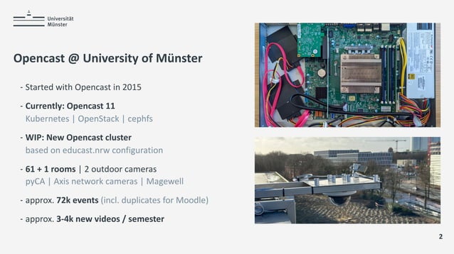 Opencast Summit 2024 — Opencast @ University of Münster | PPT