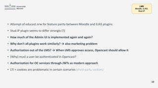 Opencast Summit 2024 — Opencast: Quo Vadis? – Time for an overhaul? | PPT