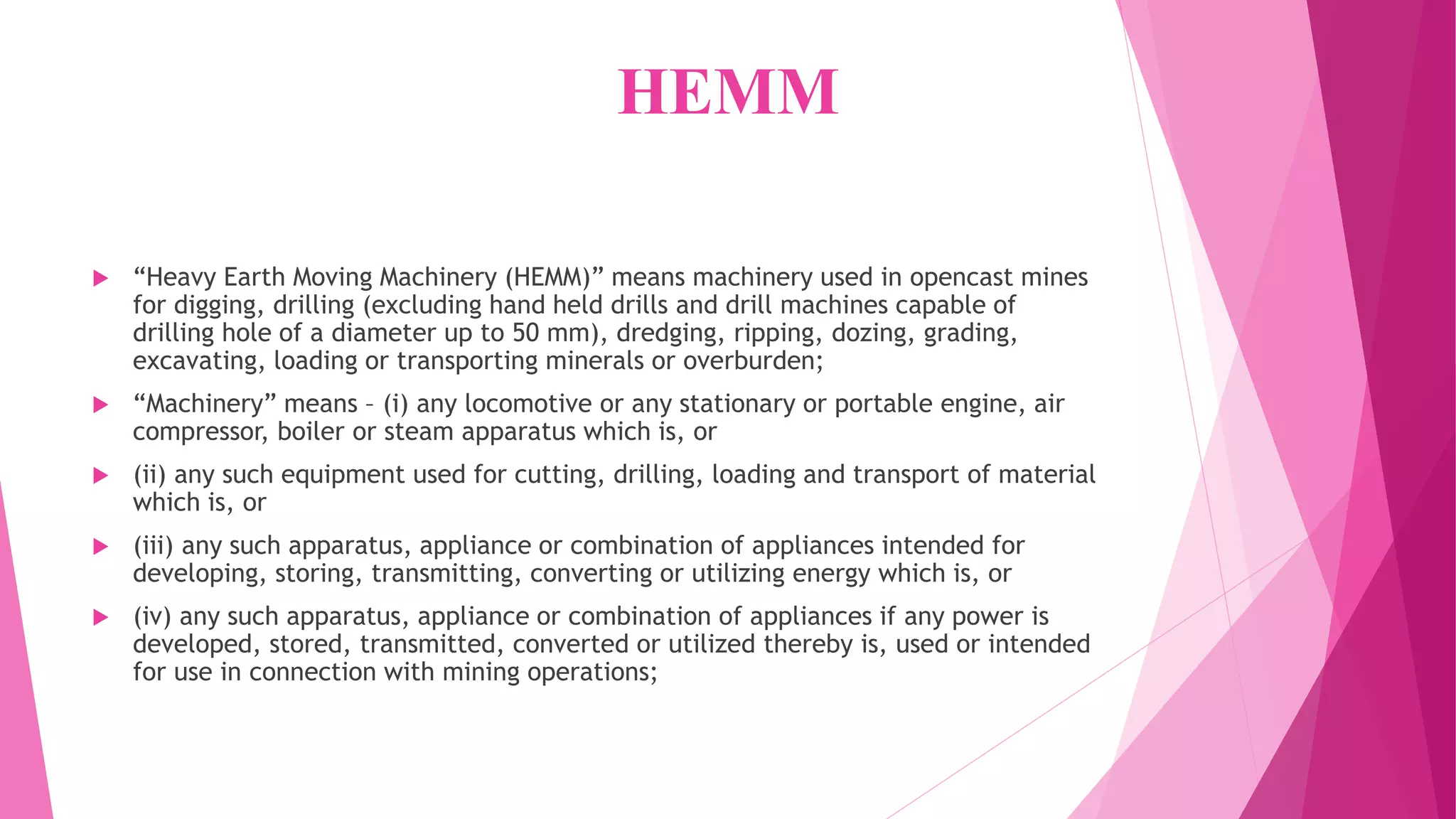 Opencast mining machineries | PDF