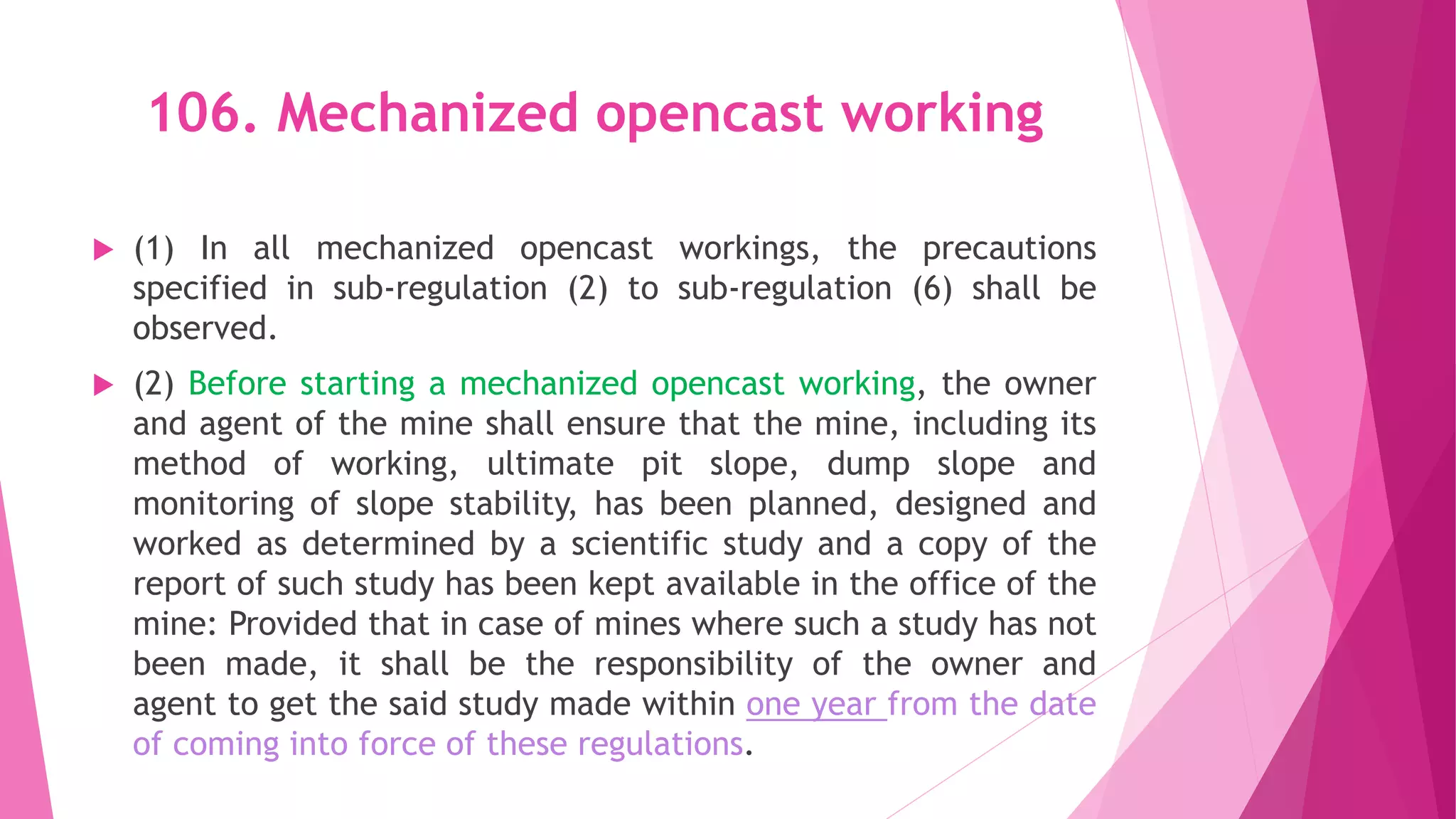 Opencast mining machineries | PDF