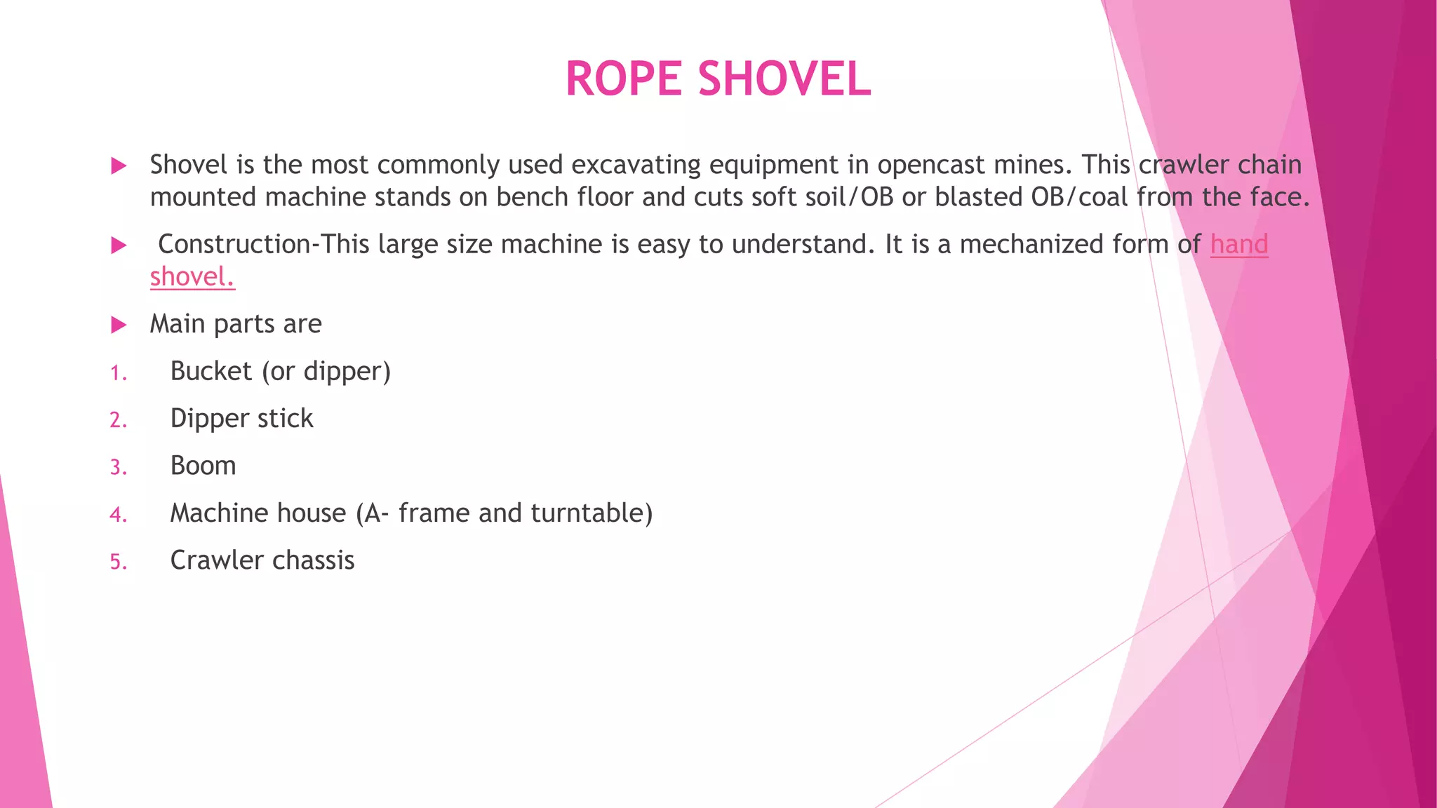 Opencast mining machineries | PDF