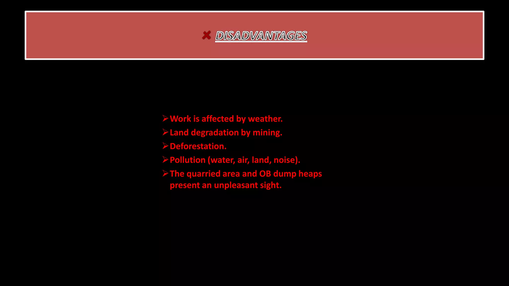 Opencast mining overview | PPTX