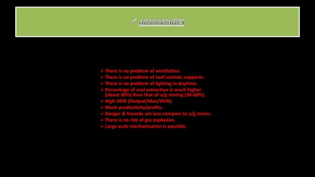 Opencast mining overview | PPTX | Geology | Science