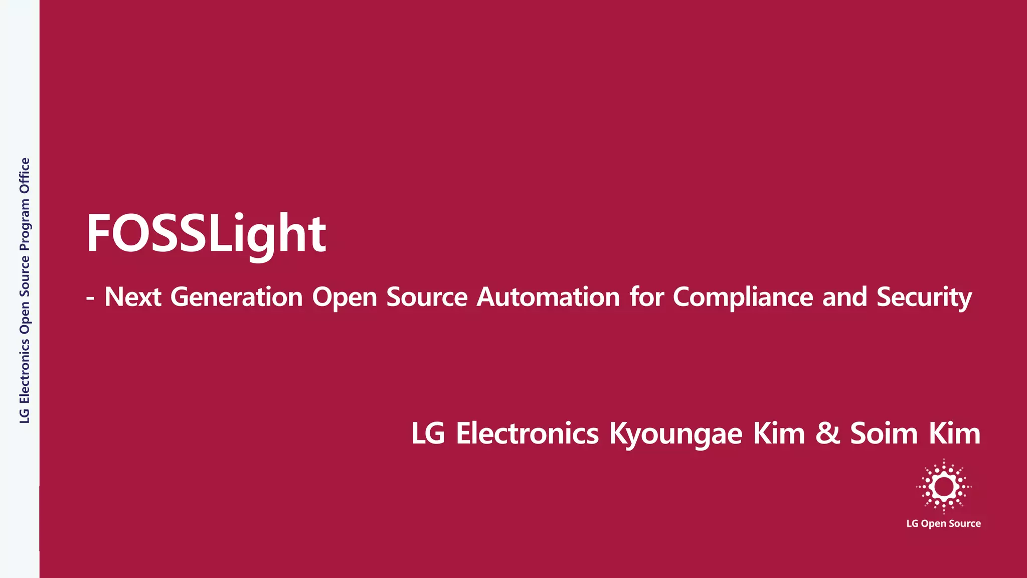 FOSSLight at the OpenChain Mini-Summit May 2023 | PPT