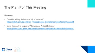 OpenChain Monthly Meeting - North America / Asia - 2023-03-21 | PPTX | Operating Systems ...