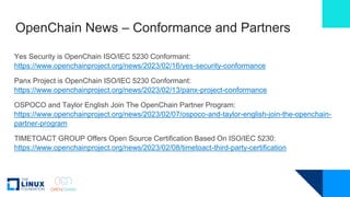 OpenChain Monthly Meeting - North America / Asia - 2023-03-21 | PPTX | Operating Systems ...