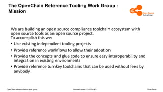 OpenChain Reference Tooling Work Group | PPT