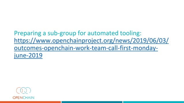 OpenChain - Today and Tomorrow - Korean Work Group | PPT