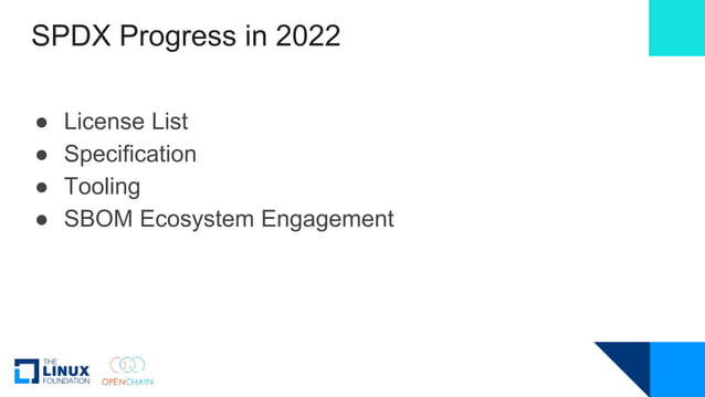 OpenChain Webinar #50 - An Overview of SPDX 3.0 | PPTX | Computing | Technology & Computing
