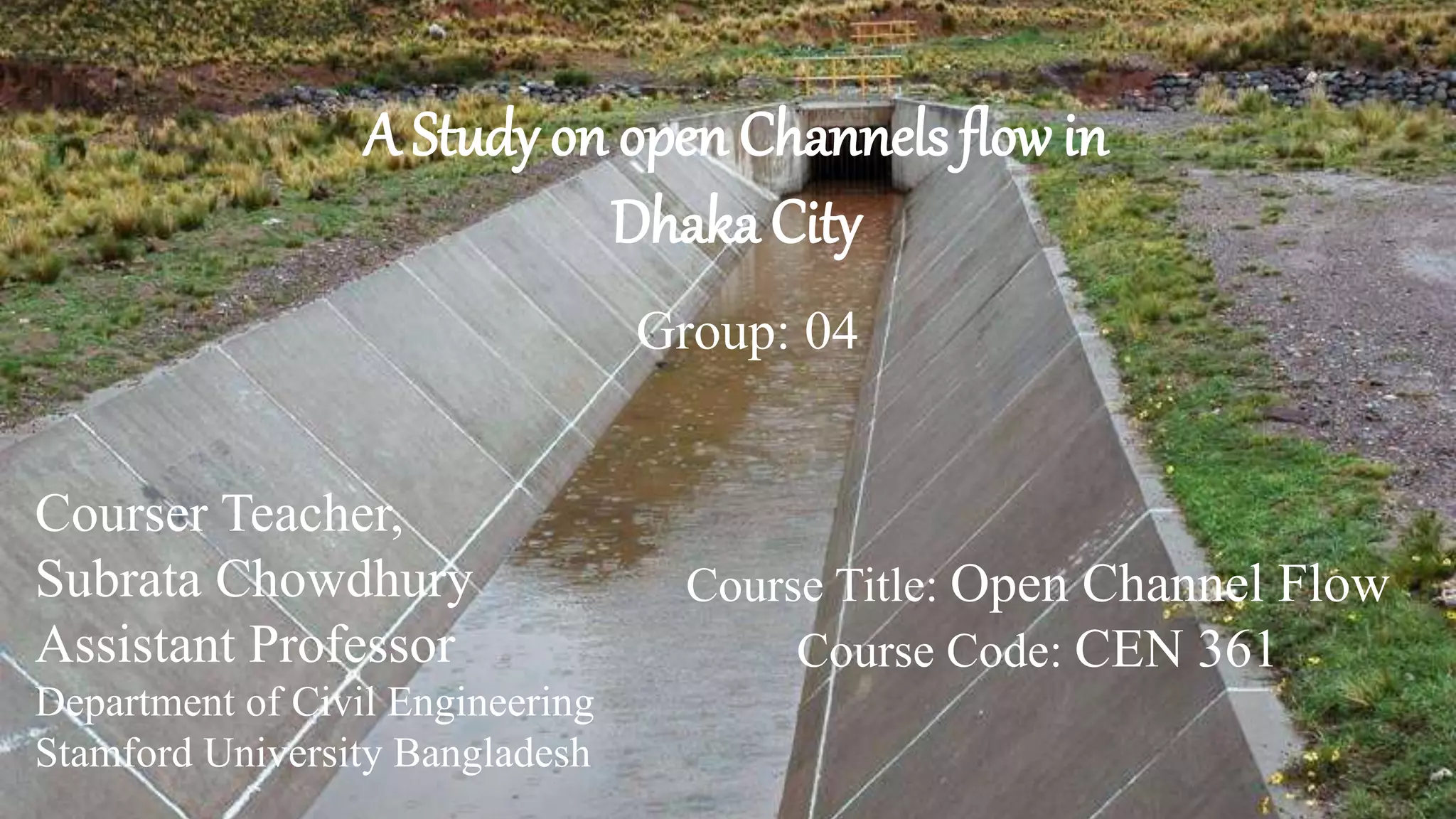 Open channal flow | PPTX