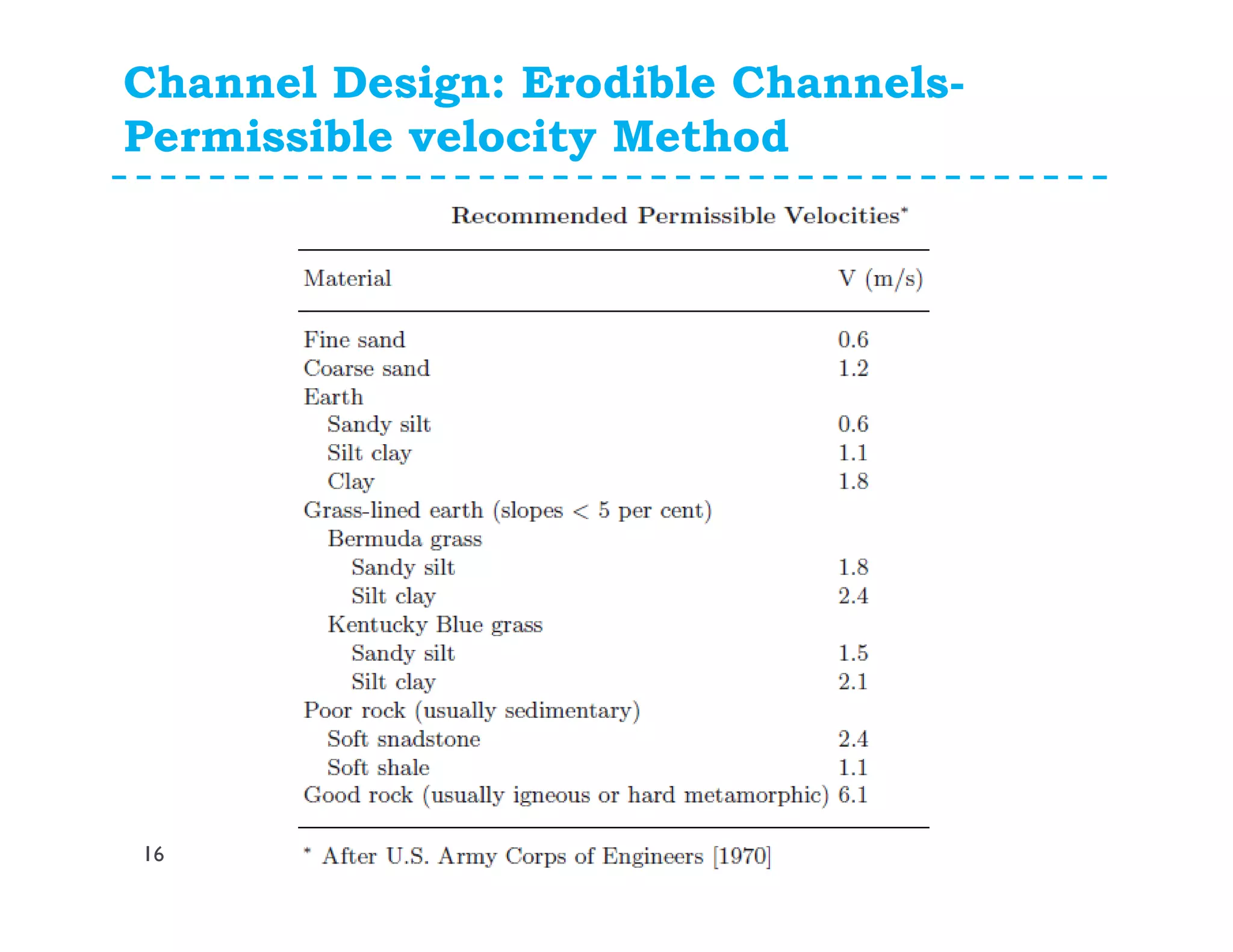 Open channel design | PDF