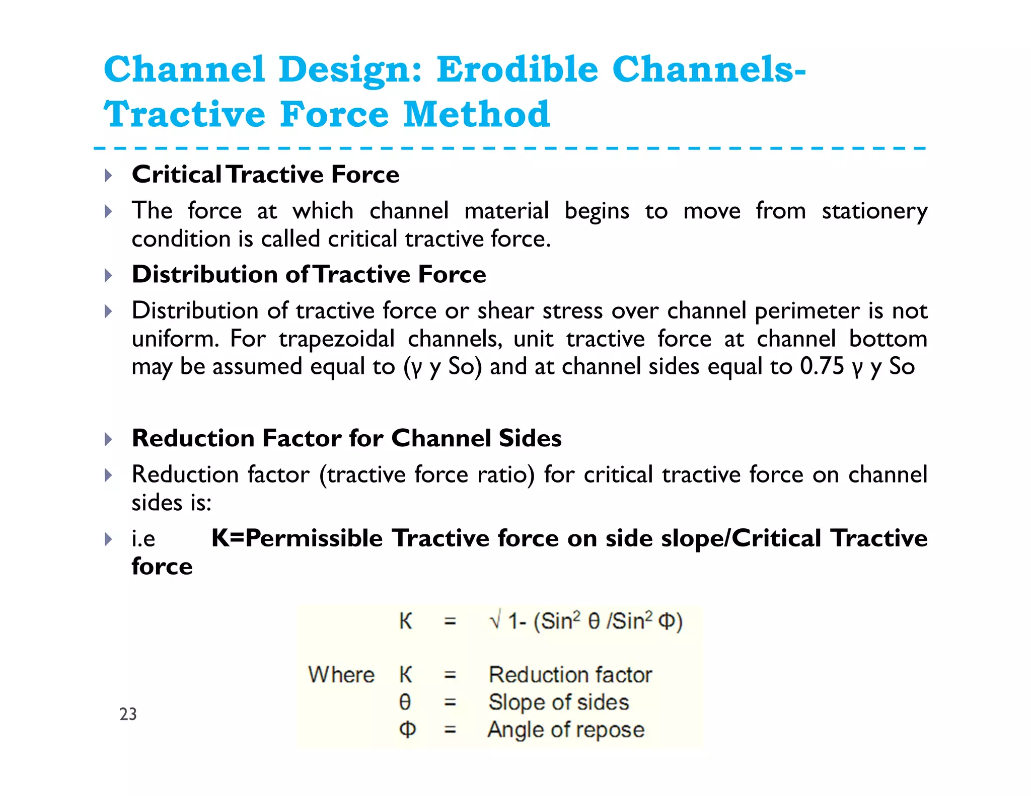 Open channel design | PDF