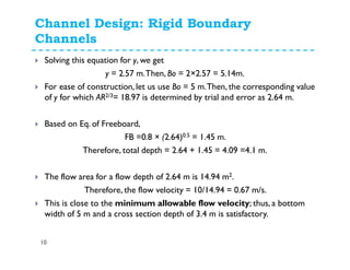 Open channel design | PDF
