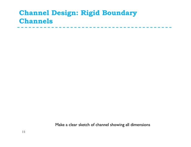 Open channel design | PDF
