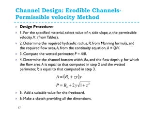 Open channel design | PDF