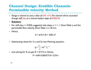 Open channel design | PDF